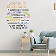 Amazon.com: One Rule Classroom Inspirational Lettering Art Quotes 20" x ...