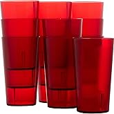 Amazon.com: Restaurant Grade BPA-Free 12oz Red Plastic Cup 6 pk. Break ...