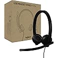 Amazon.com: Logitech H570e USB Headset with Microphone for PC and Mac ...