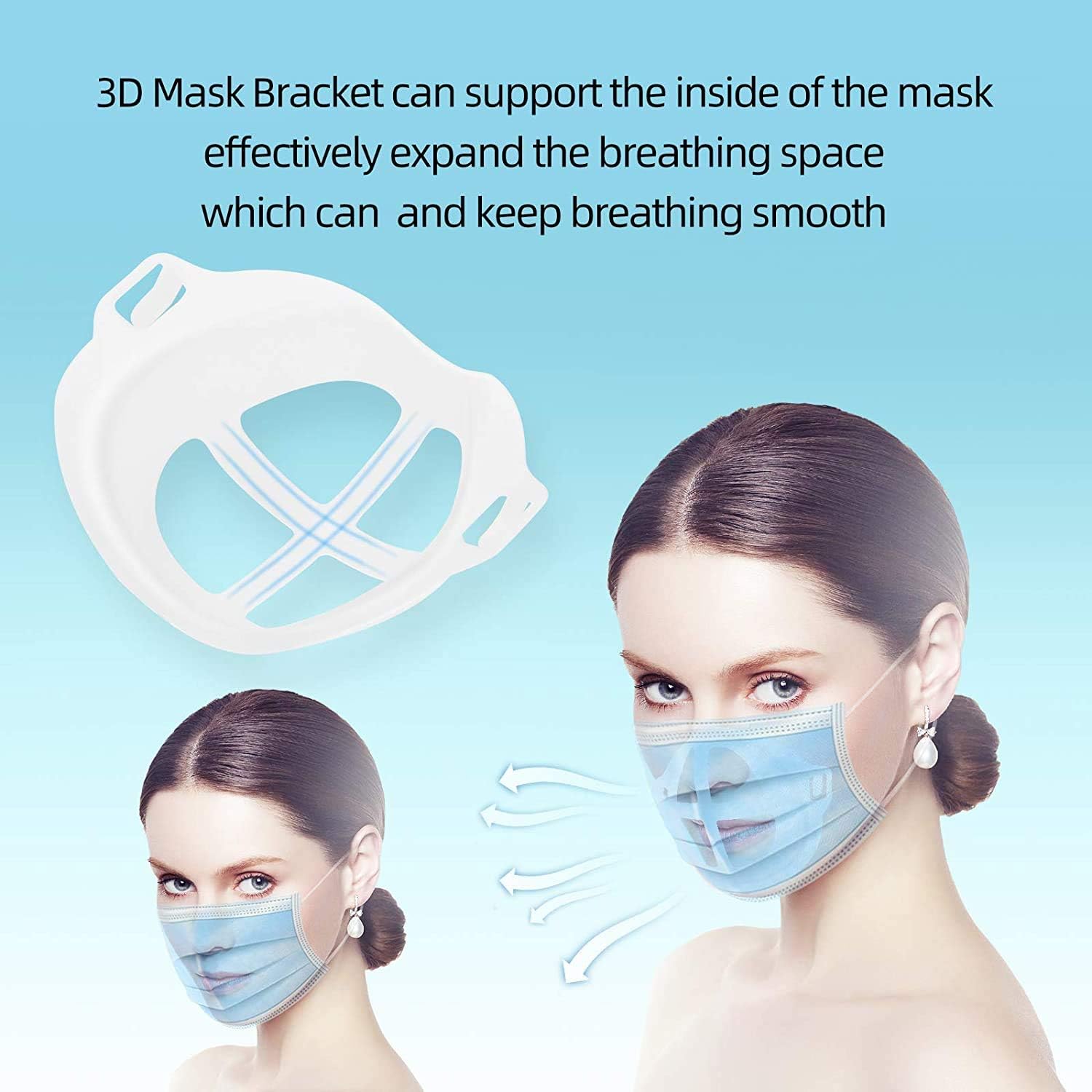 3D Face Bracket Silicone Face Inner Support Frame Mouth And Nose ...