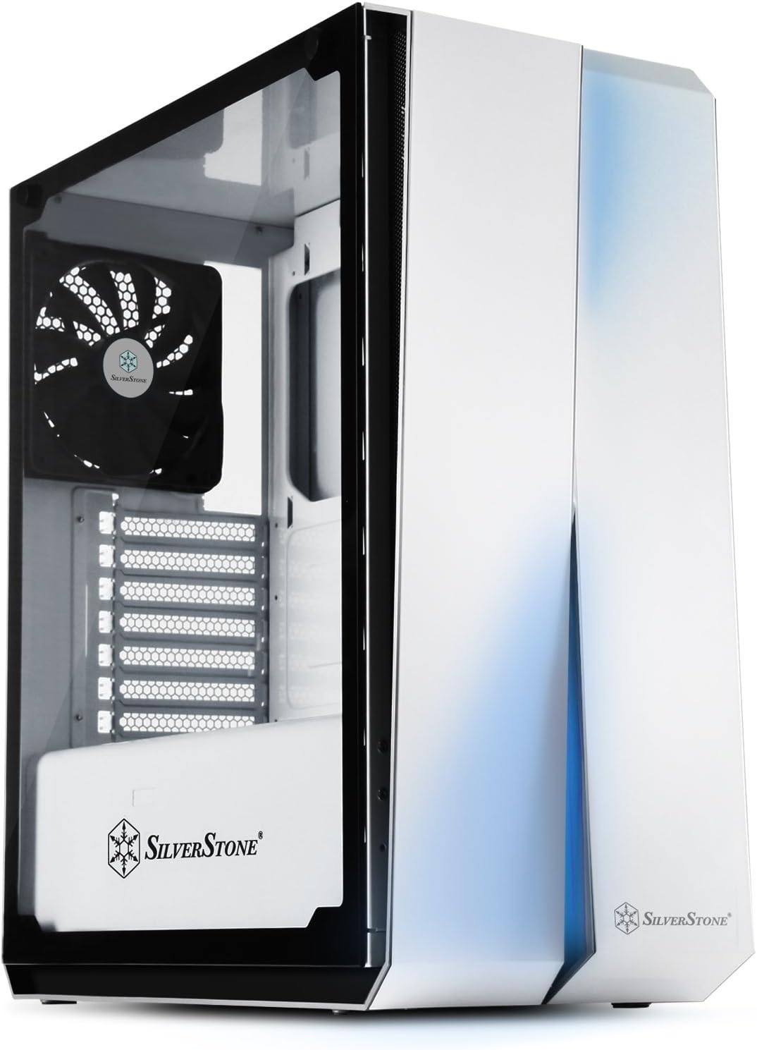 SilverStone Technology ATX Computer Case with Full Tempered-Glass Side ...