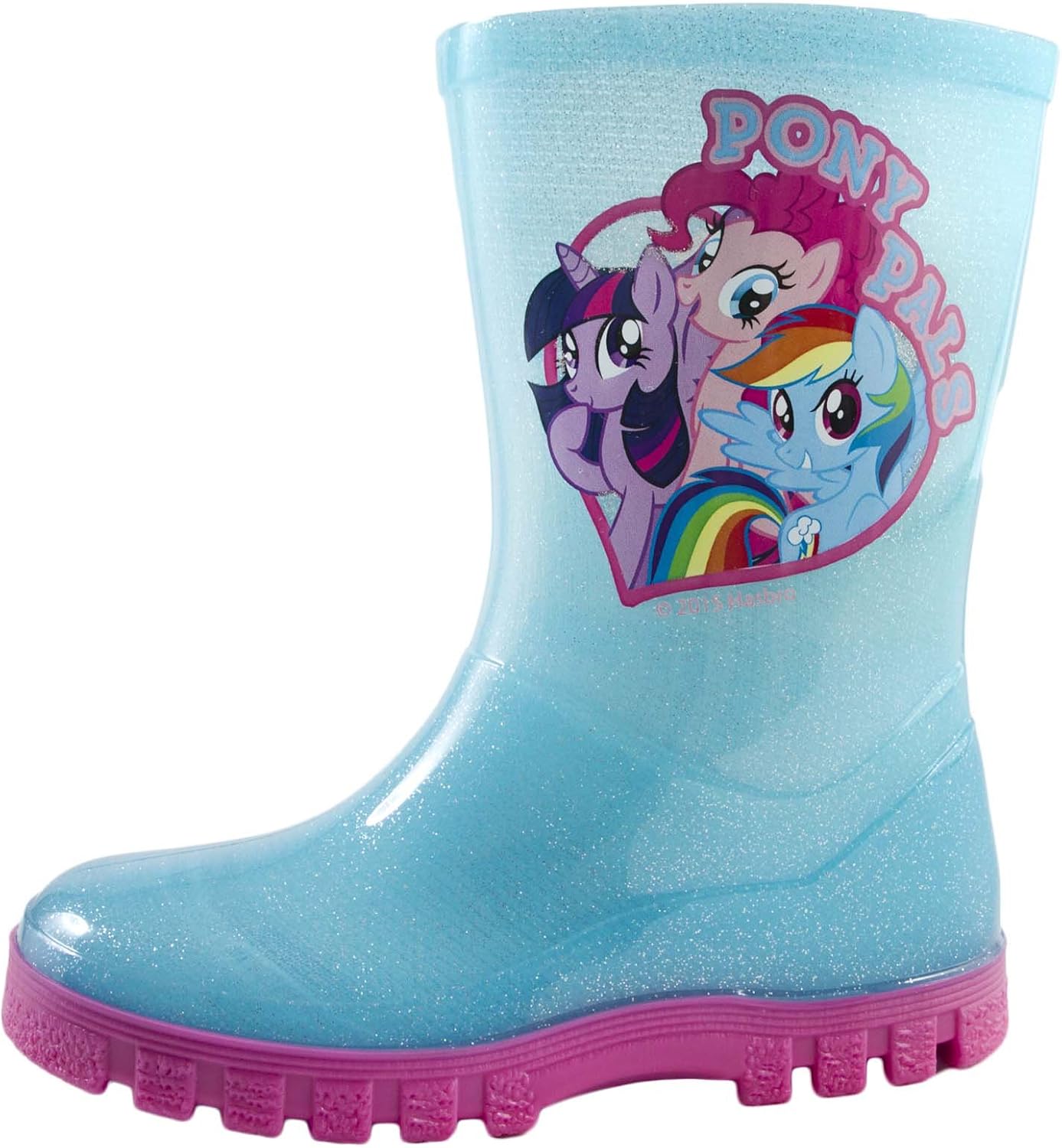 My Little Pony Girls Rubber Wellington Boots Aqua UK 12: Amazon.co.uk ...