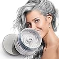 Amazon.com : Silver Gray Hair Color Wax, Natural Hairstyle Wax 4.23 oz ...