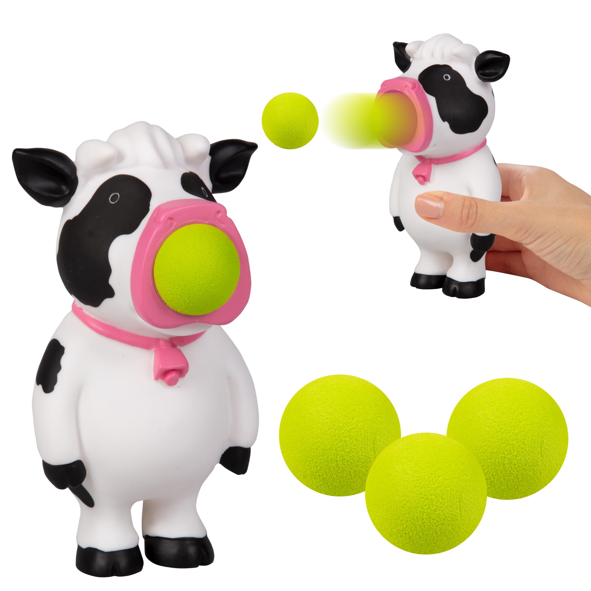 Mua Hog Wild Cow Ball Popper Toy - Includes 4 Soft Foam Balls - Squeeze ...