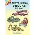 Construction Trucks Stickers (Dover Little Activity Books: Cars & Truc ...