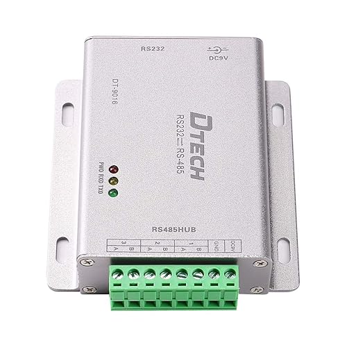 DTECH Industrial Grade RS232 to RS485 Serial Converter 3 Channel RS-485 Expansion Hub with 600W ...
