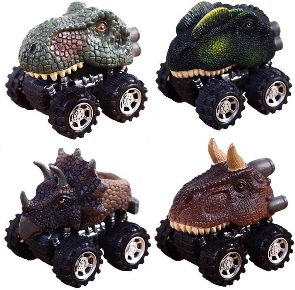 CYMY Coches de Juguete de Dinosaurio para Niños Pequeños, Dinosaurio ...