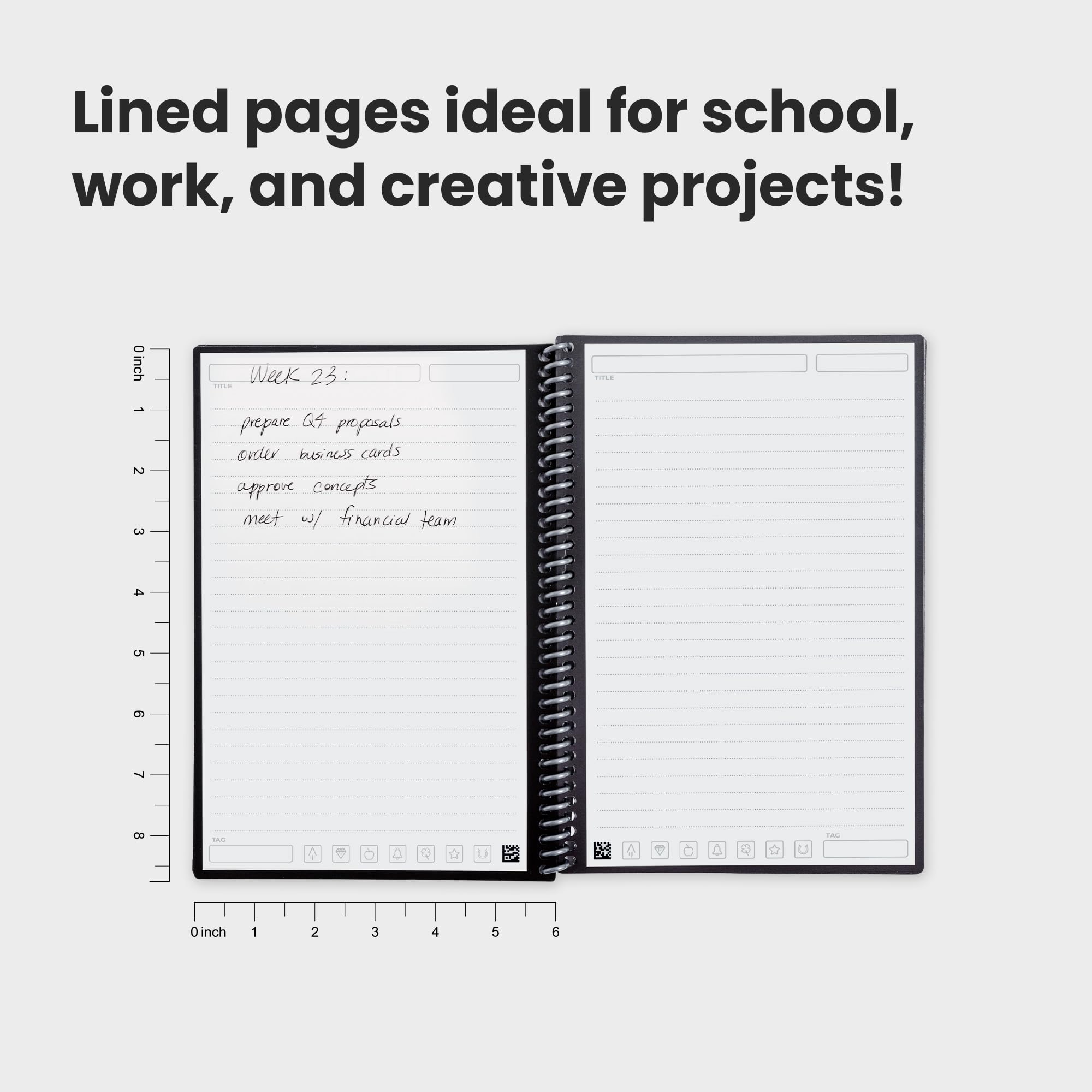 Mua Rocketbook Core Reusable Spiral Notebook, Executive Size 6x8.8 ...