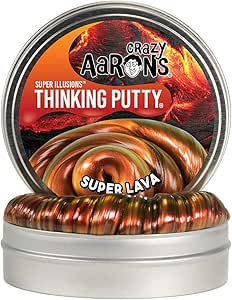 Amazon.com: Crazy Aaron's Thinking Putty 4" Tin - Super Illusions Super ...