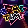 Amazon.com : GAME TIME Neon Sign for Wall Decor Hanging GAME Theme LED ...