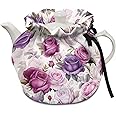 Amazon.com: CREAMIC Purple Rose Teapot Cover Keep Warm Teapot Cover ...