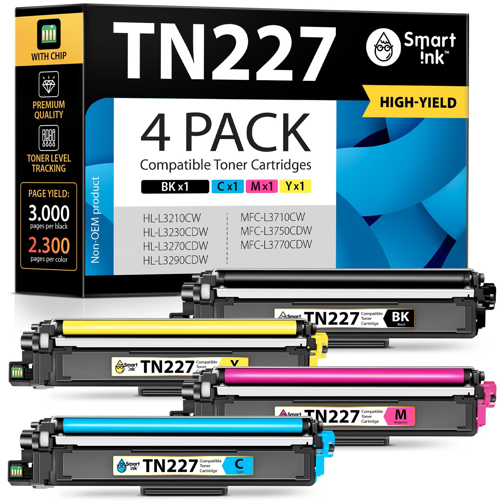 Smart Ink Compatible High Yield Toner Cartridge Replacement for Brother ...