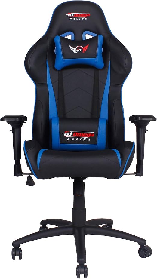 GT OMEGA PRO Racing Gaming Chair with Lumbar Support - Ergonomic PVC ...