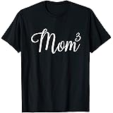 Amazon.com: Womens Mom3 Mom Cubed Mother of Three Mama of 3 Gifts ...