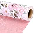 Amazon.com: BIOBROWN Reversible Floral Wrapping Paper Roll - 17 Inches ...