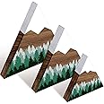 Amazon.com: Maitys 3 Pcs 3 Size Mountain Shelf Decor Mountain Wooden ...