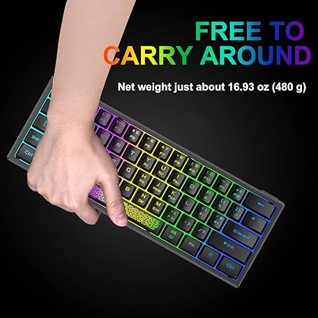 Mua ZIYOU LANG K61 60% Percent Gaming Keyboard, Compact RGB Chroma ...