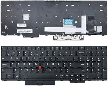 Amazon.com: Replacement Keyboard for Lenovo ThinkPad E580 E585 E590 ...