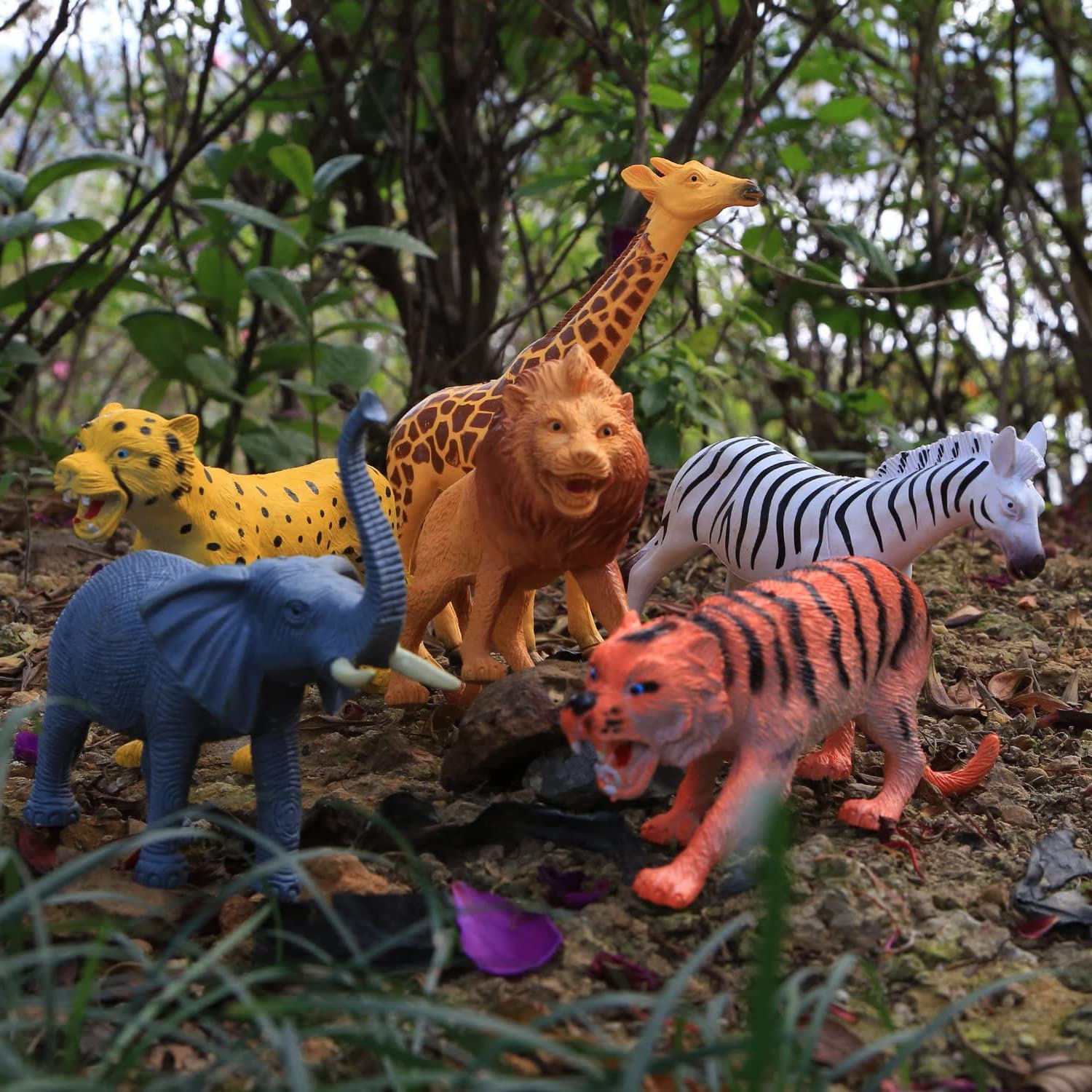 Mua Animal Figure,8 Inch Jumbo Jungle Animal Toy Set(12 Piece),Yeonha ...