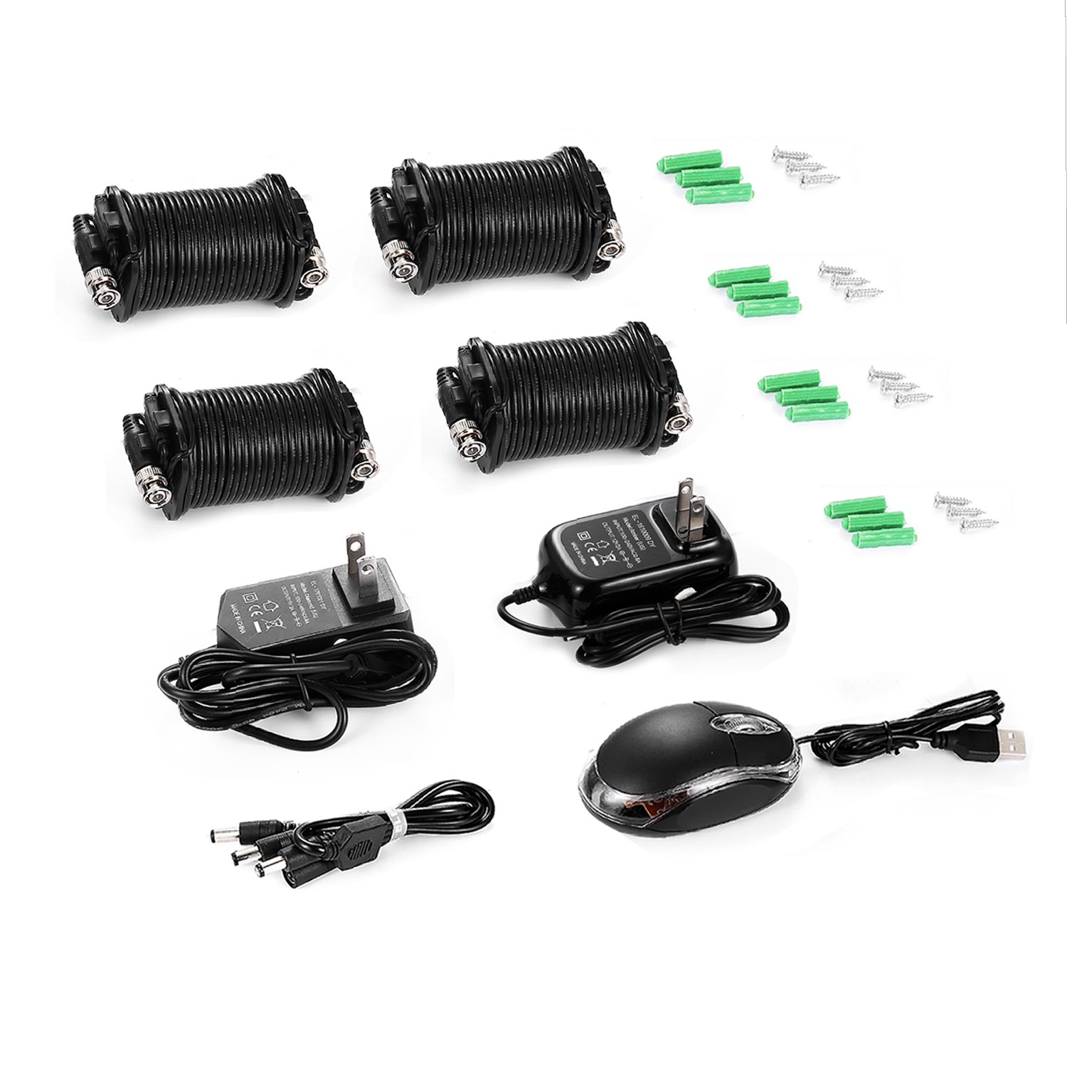 Bingua.com - ELEC 4CH DVR 960H Video Security System 4PCS 1500TVL ...