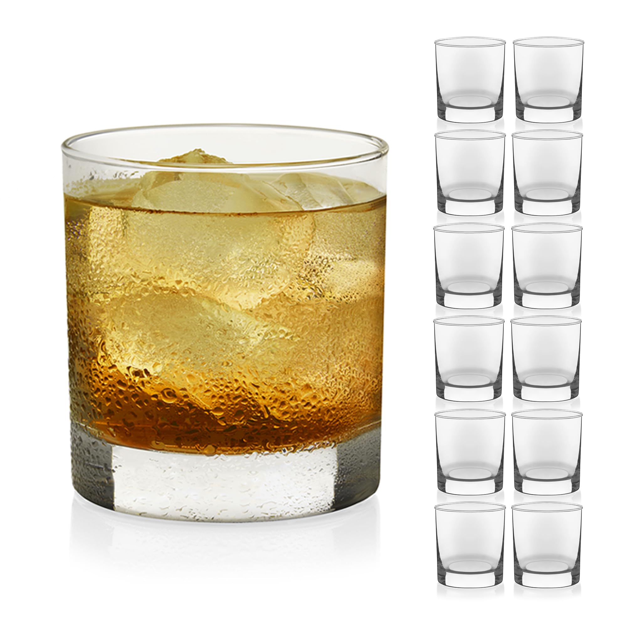 Mua 917CD Heavy Base Rocks Glasses Set of 12, Rocks Whiskey Glasses Set ...