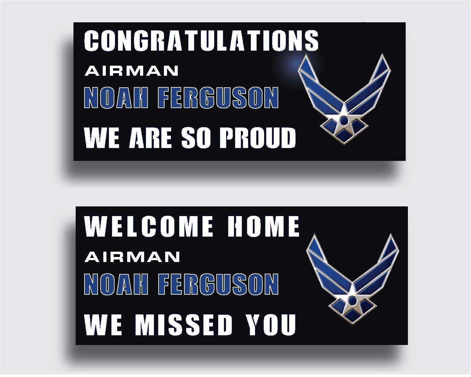 Amazon.com: U.S. Air Force Graduation Banner or Air Force Welcome Home ...