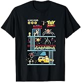 Amazon.com: Disney Pixar Toy Story 8-Bit Video Game Scene T-Shirt ...