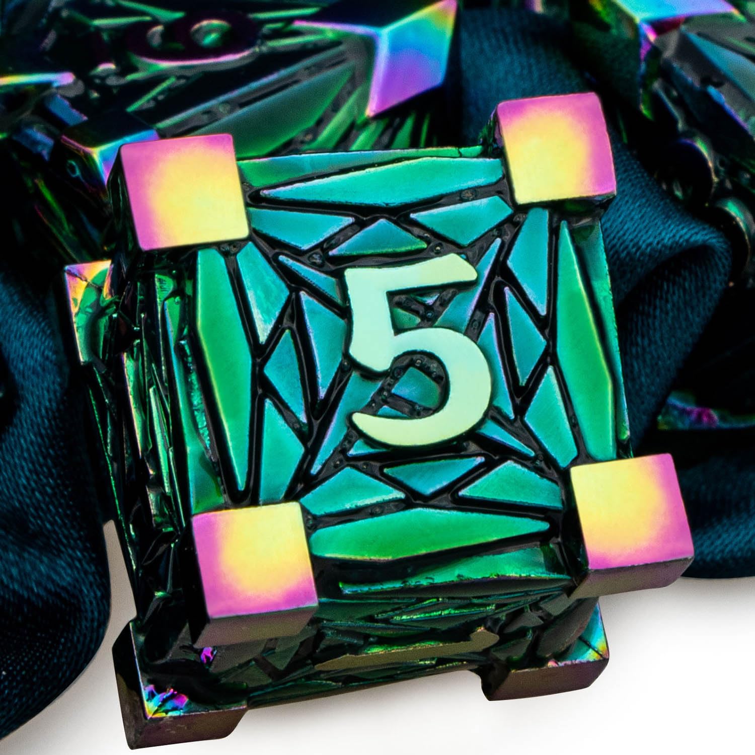 ARUOHHA DND Metal Dice Set Crystal Shards Design D&D Dice with Gift Box ...