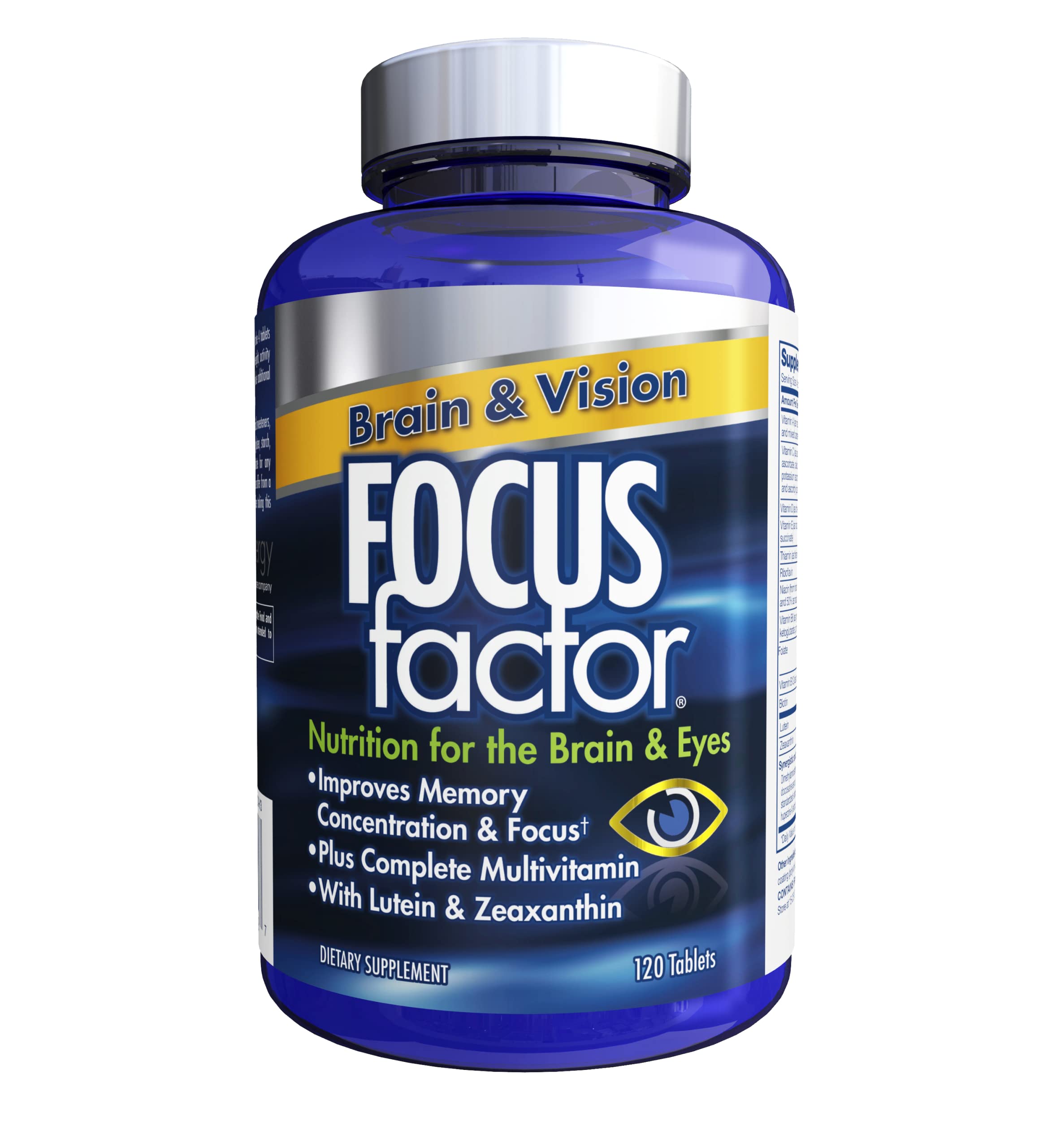 Mua Focus Factor Adults Brain and Vision Supplement, 120 Count - Eye ...