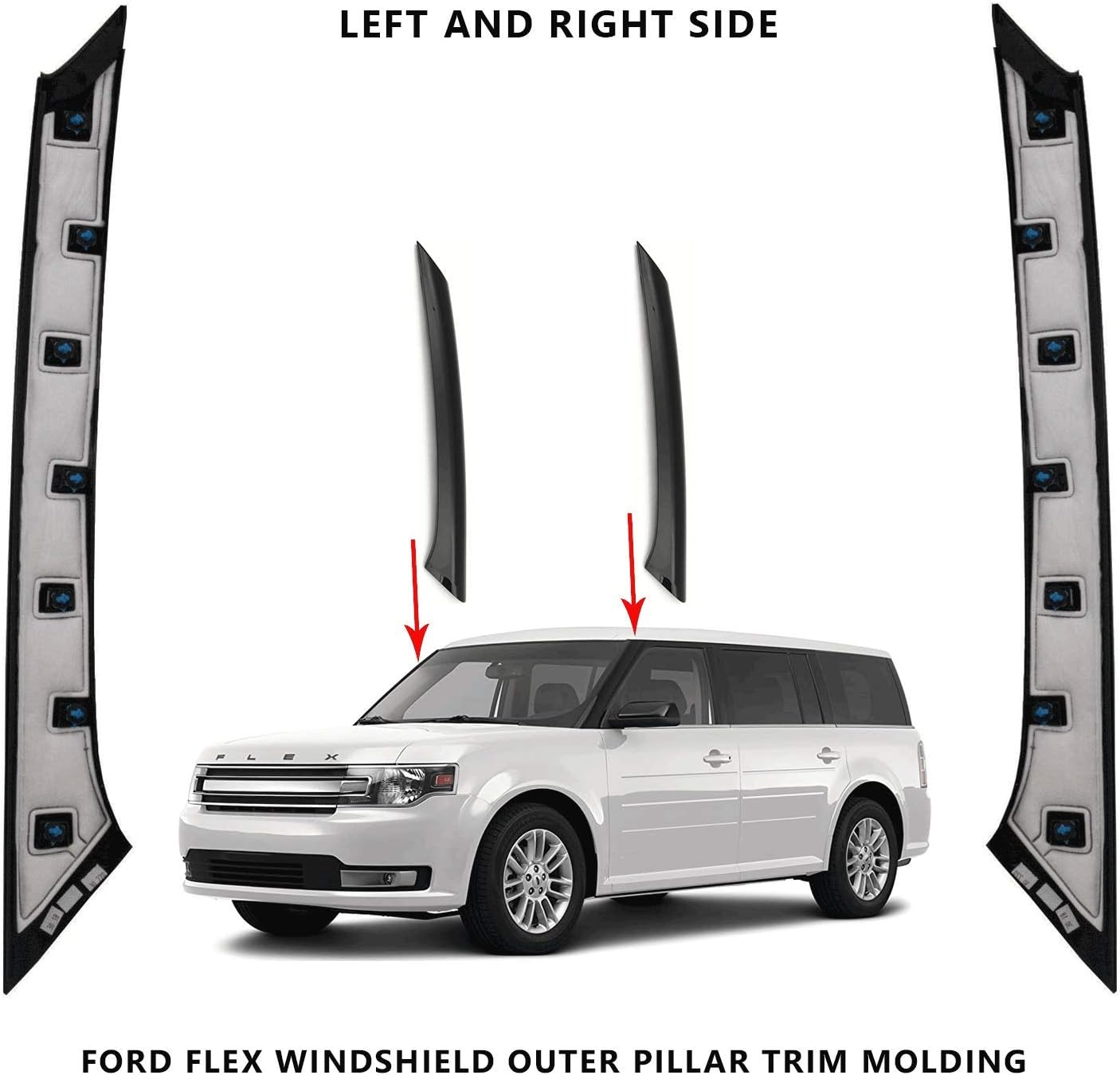 Amazon.com: JAAGS 2009-2019 Compatible with Ford Flex Windshield-Outer ...