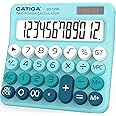 Amazon.com : CATIGA Mechanical Switch Calculator with Solar and Battery Dual Power, 12-Digit ...