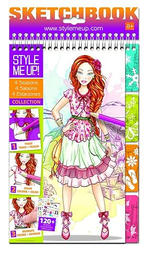 Style Me Up - Fashion Design Coloring Sketch Book for Girls and Boys ...