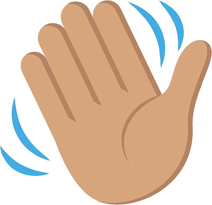 Amazon.de: IamEngland winkende Hand Zeichen Ton 3 Emoji Metall Zeichen