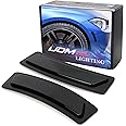 Amazon.com: iJDMTOY Glossy Black Smoked Lens Front Bumper Side Markers Compatible With 2016-2018 ...