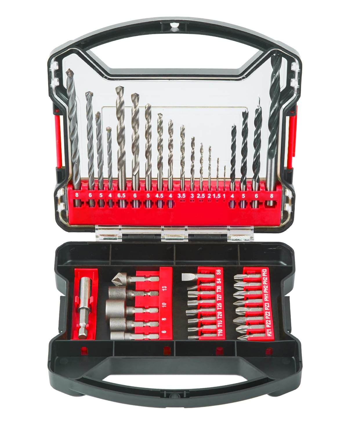 AVID POWER 41 PCS Drill Bit Set, Brad Point Drill Bits, High Speed ...