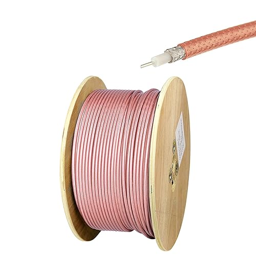 Superbat RG142 RF Coaxial Cable 32.8ft, M17/60 RG142 Coax Cable Double Shielded for Aircraft ...