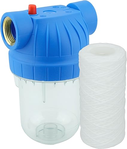 Wasserfilter 5 Zoll, Anschluß 1" Garten Haus Schmutzfilter Sandfilter ...