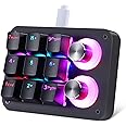Amazon.com: Koolertron Mechanical Numpad Macro Keyboard with 2 Knobs, 9 ...