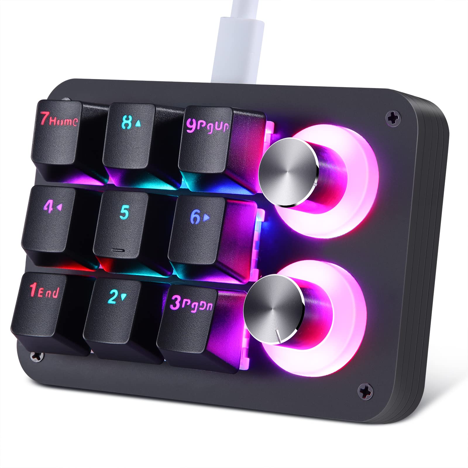 Mua Koolertron Mechanical Numpad Macro Keyboard with 2 Knobs, 9-Key ...