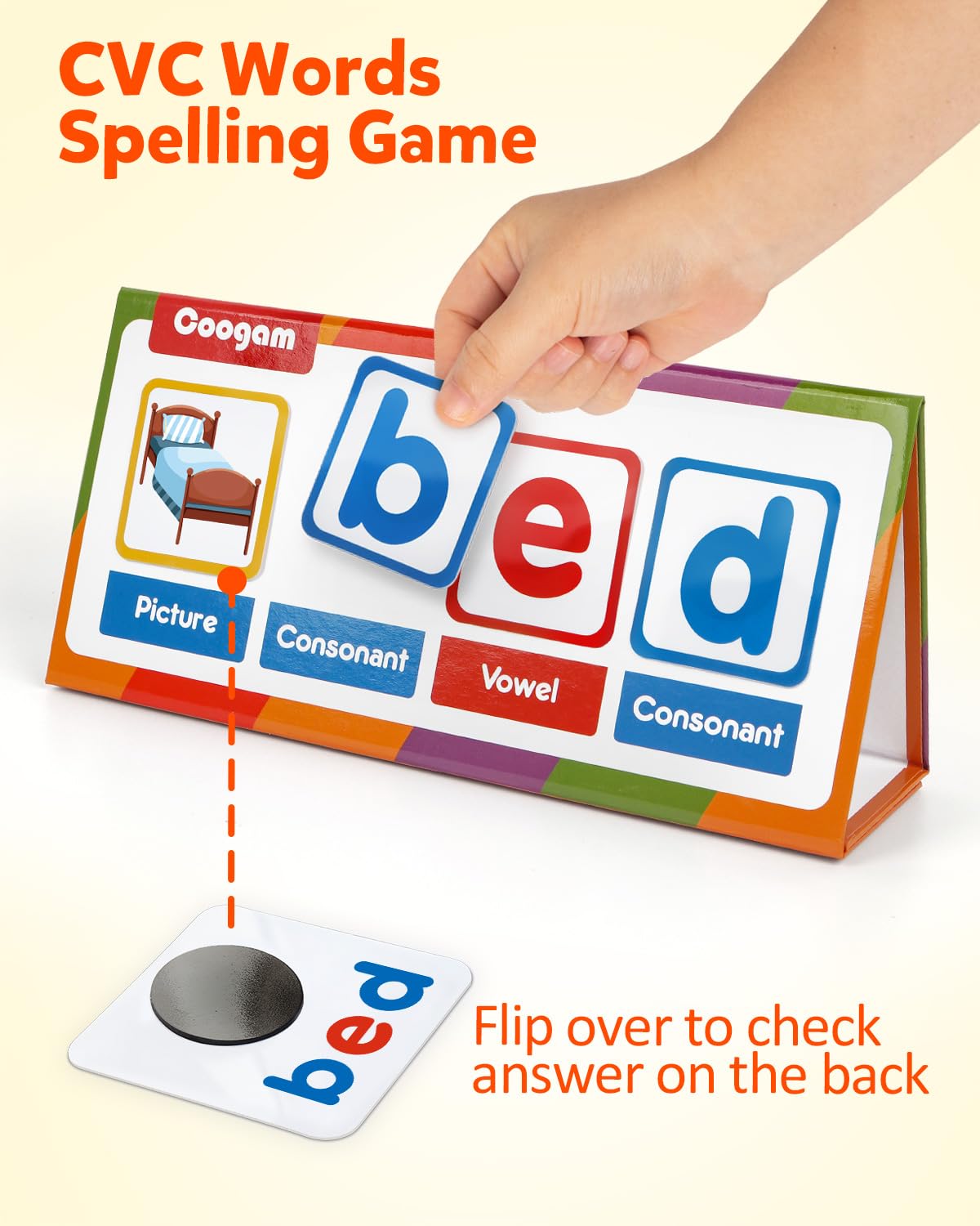 Mua Coogam CVC Word Builder, Magnetic Sight Word Games with Flashcards ...