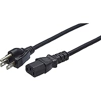 Amazon.com: Amazon Basics Computer Monitor TV Replacement Power Cord ...