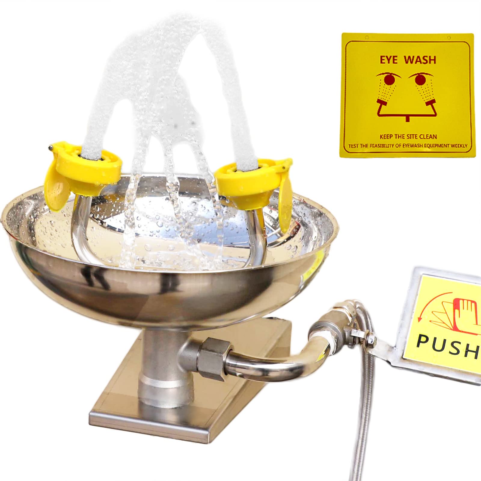 Mua Eye Wash Station Emergency Wall-Mounted Eye Wash Kit Stainless ...