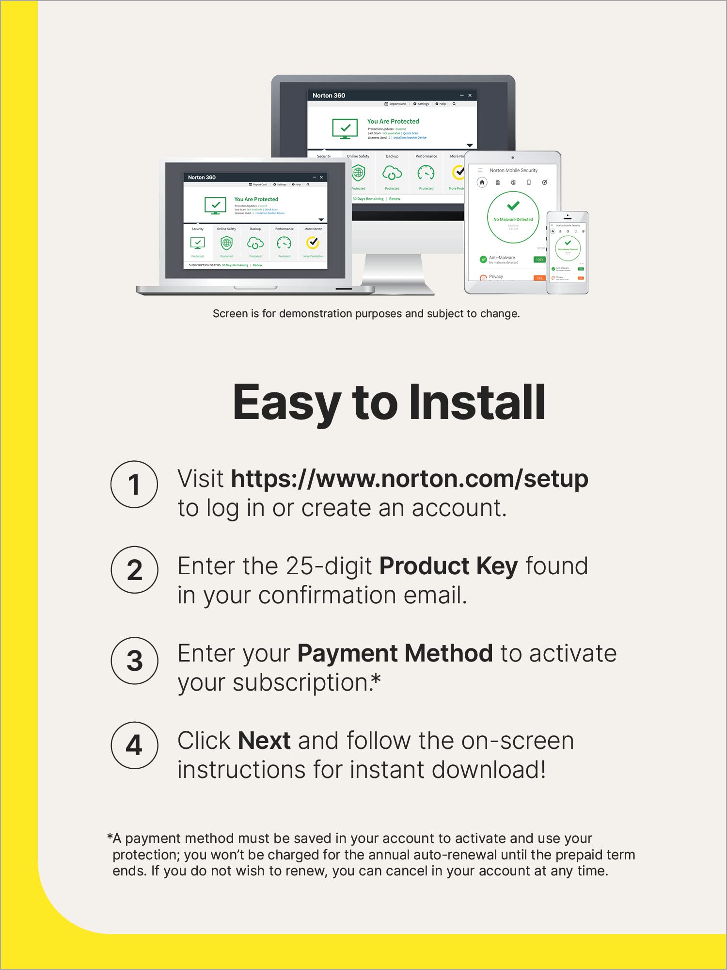 Norton 360 Deluxe 2025, Antivirus Software For 3 Devices With Auto ...