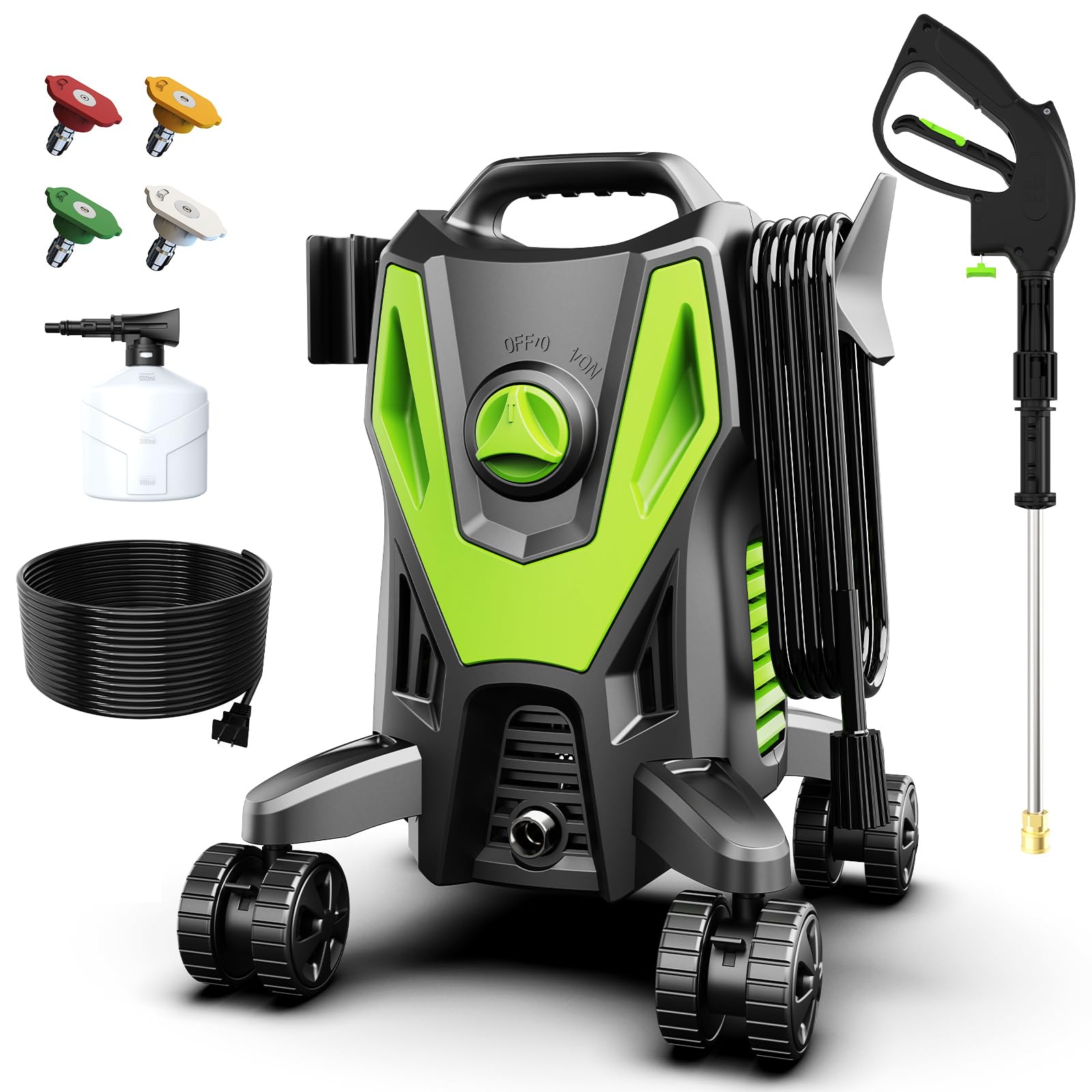 DECOKTOOL Electric Pressure Washer - 4500 PSI 3.0GPM Electric Power ...