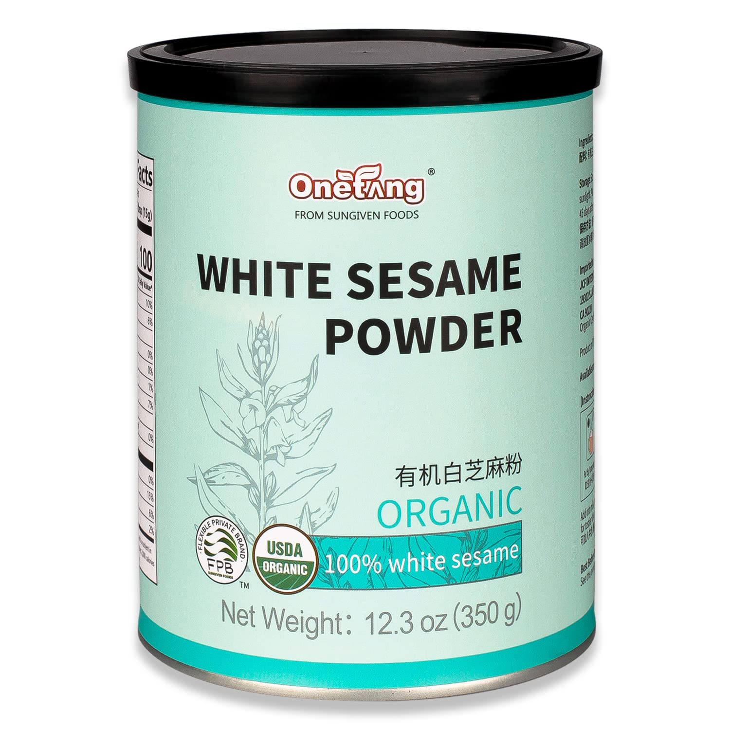 Mua Organic White Sesame Powder, No Sugar, Low Temp Roasted, HALAL, NON ...