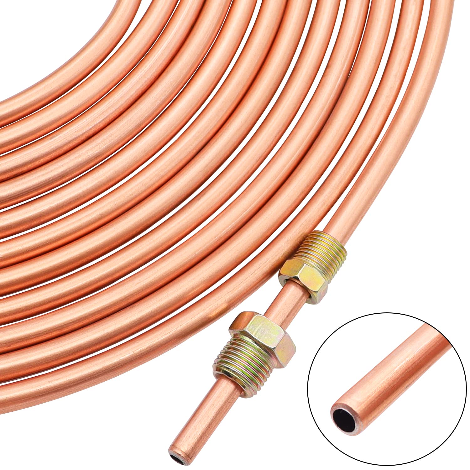 Mua weideer 25 ft 1/4" Brake Line Tubing Kit - Flexible Copper Coated ...