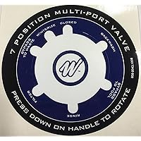 Amazon.com: Waterway Plastics Filter Valve Label Decal Sticker 808-0043 ...