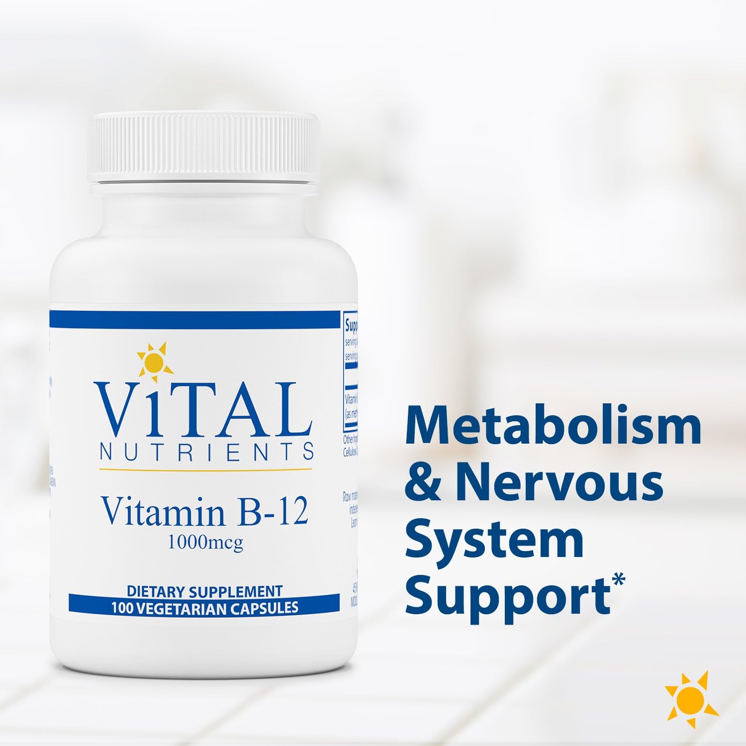 Vital Nutrients - Vitamin B12 - Supports Metabolism of Carbohydrates ...
