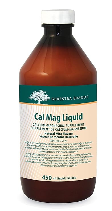 Genestra Brands - Cal Mag Liquid Natural Mint Flavour- Calcium ...