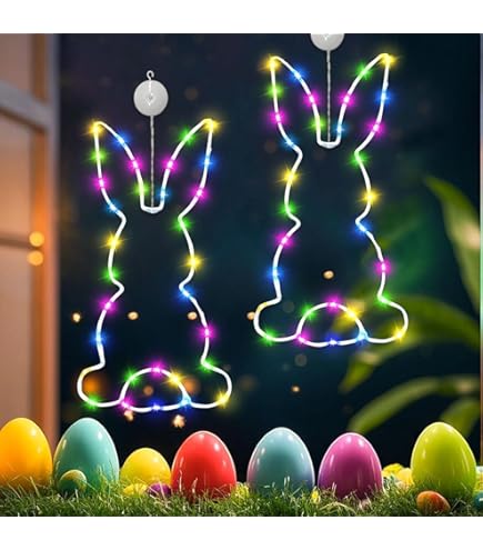 Spring Lighted Window Decorations
